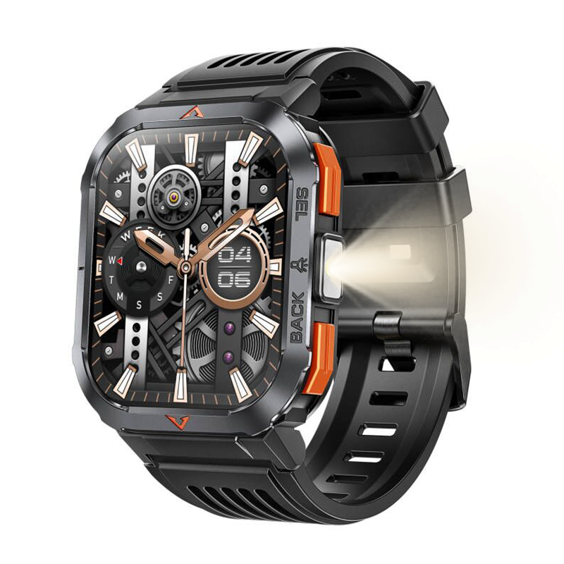 GS50 Outdoor Sport Smartwatch with Glare Flashlight and Compass watch ...