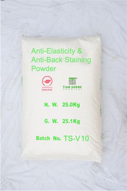 Contretration anti back staining agent especially pocket